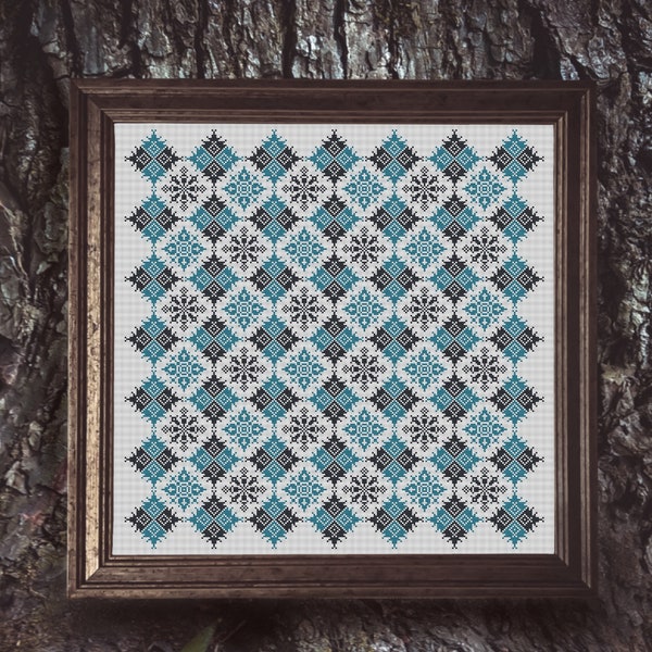 Geometric Cross Stitch Pattern - Etsy