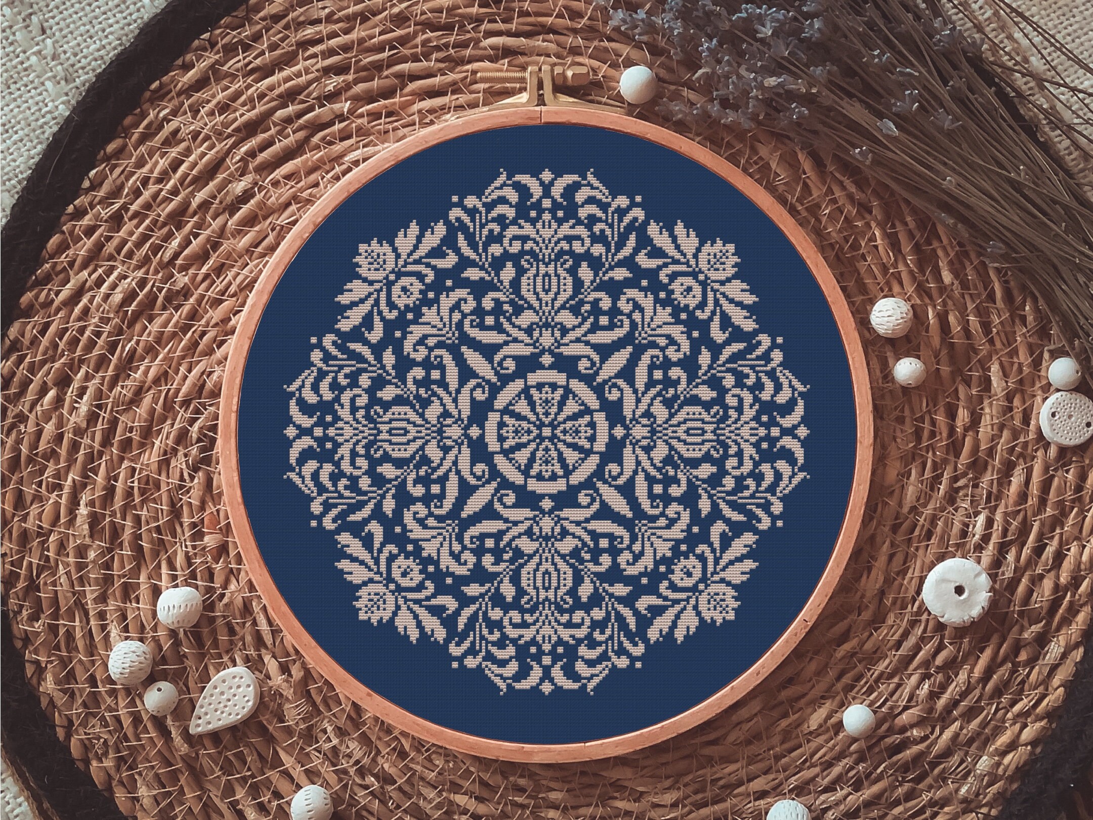 Victorian Sampler Cross Stitch Pattern PDF, Antique Flowers Ornament ...