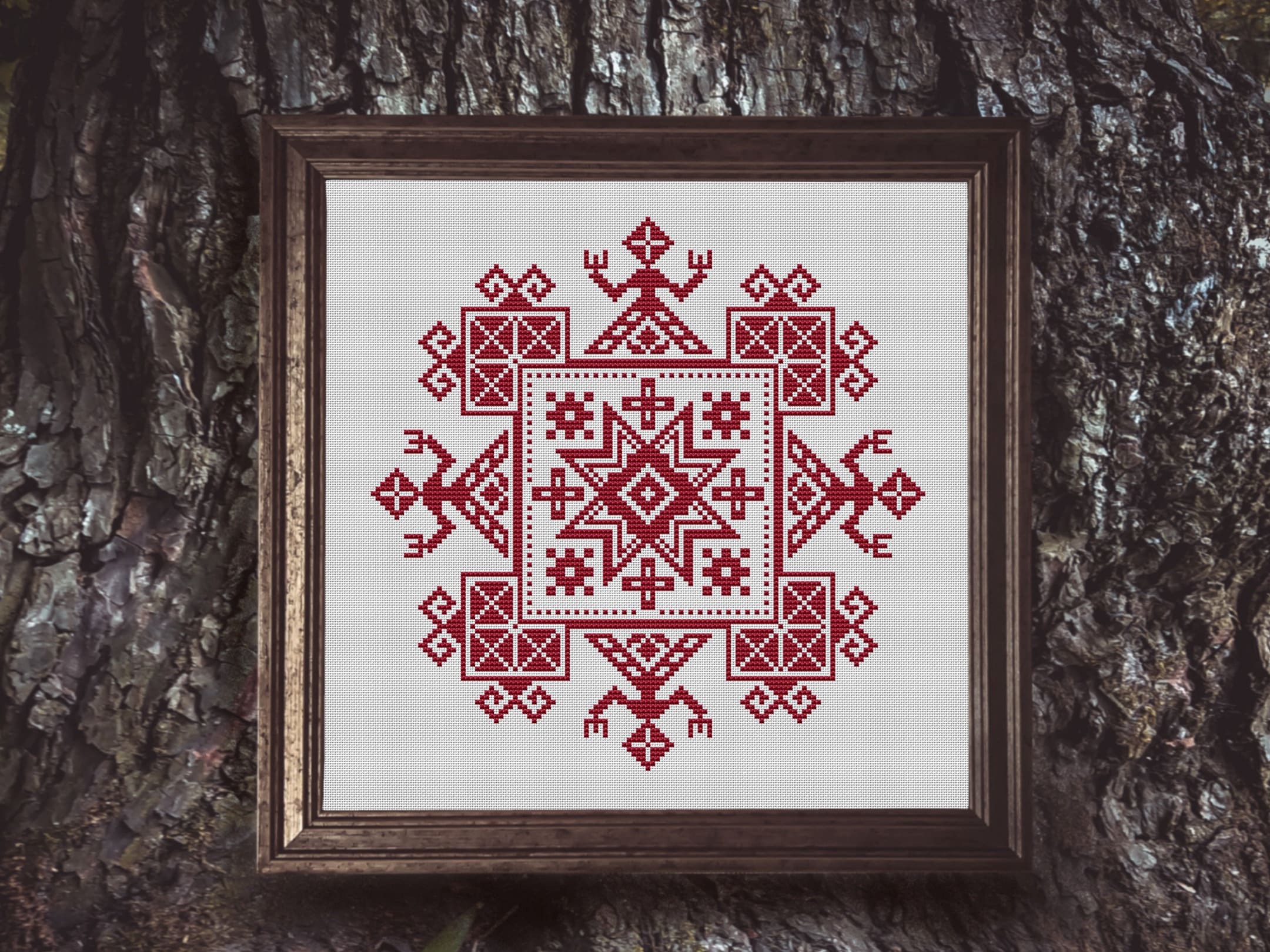 Slavic Amulet Folk Mandala Cross Stitch Pattern Digital - Etsy