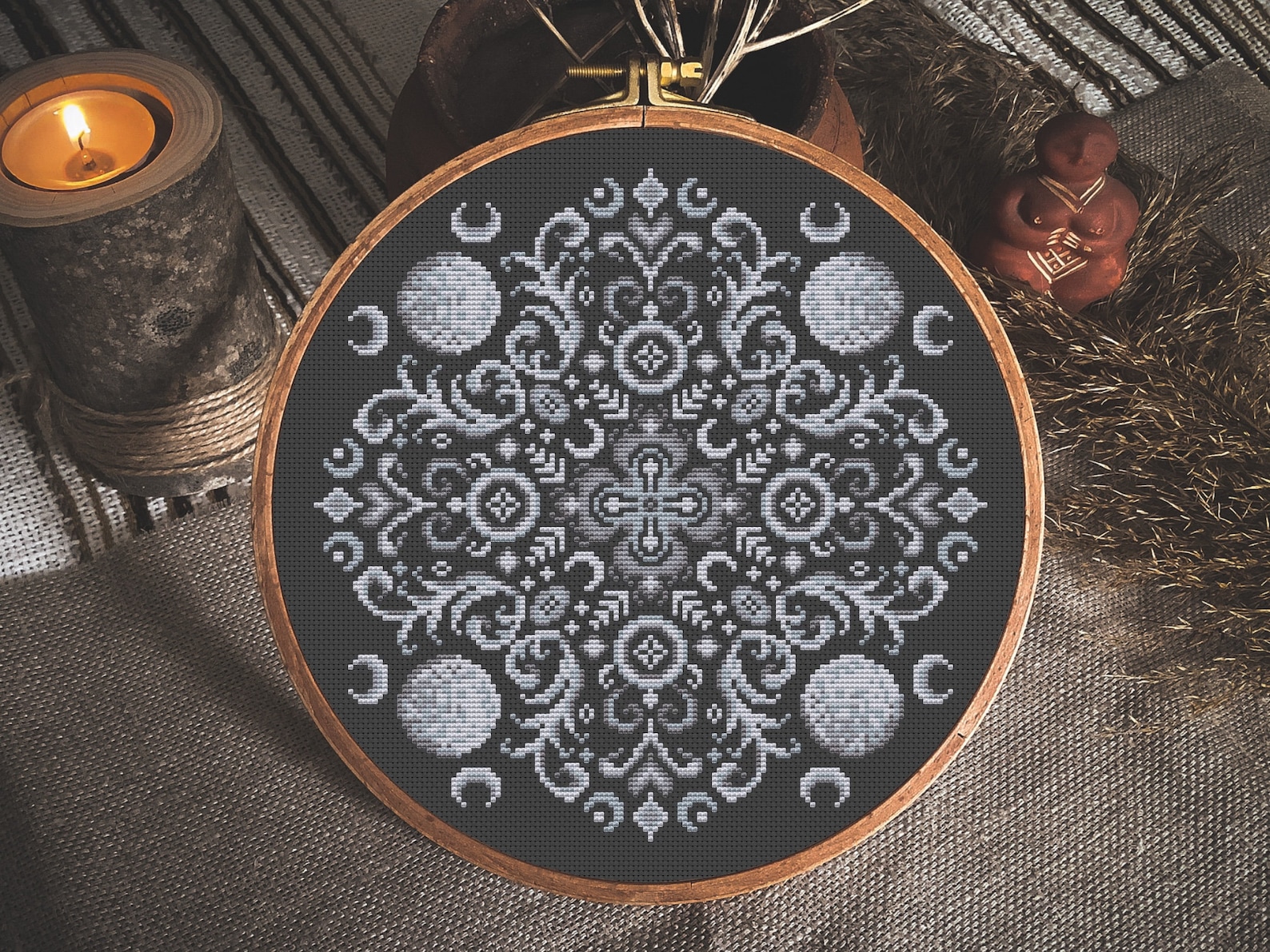 Black and White Cross Stitch Pattern Instant Download PDF - Etsy