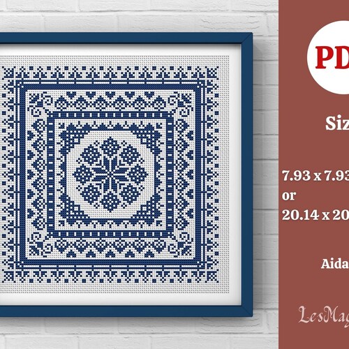 Mandala Sampler Cross Stitch Pattern Instant PDF Download - Etsy