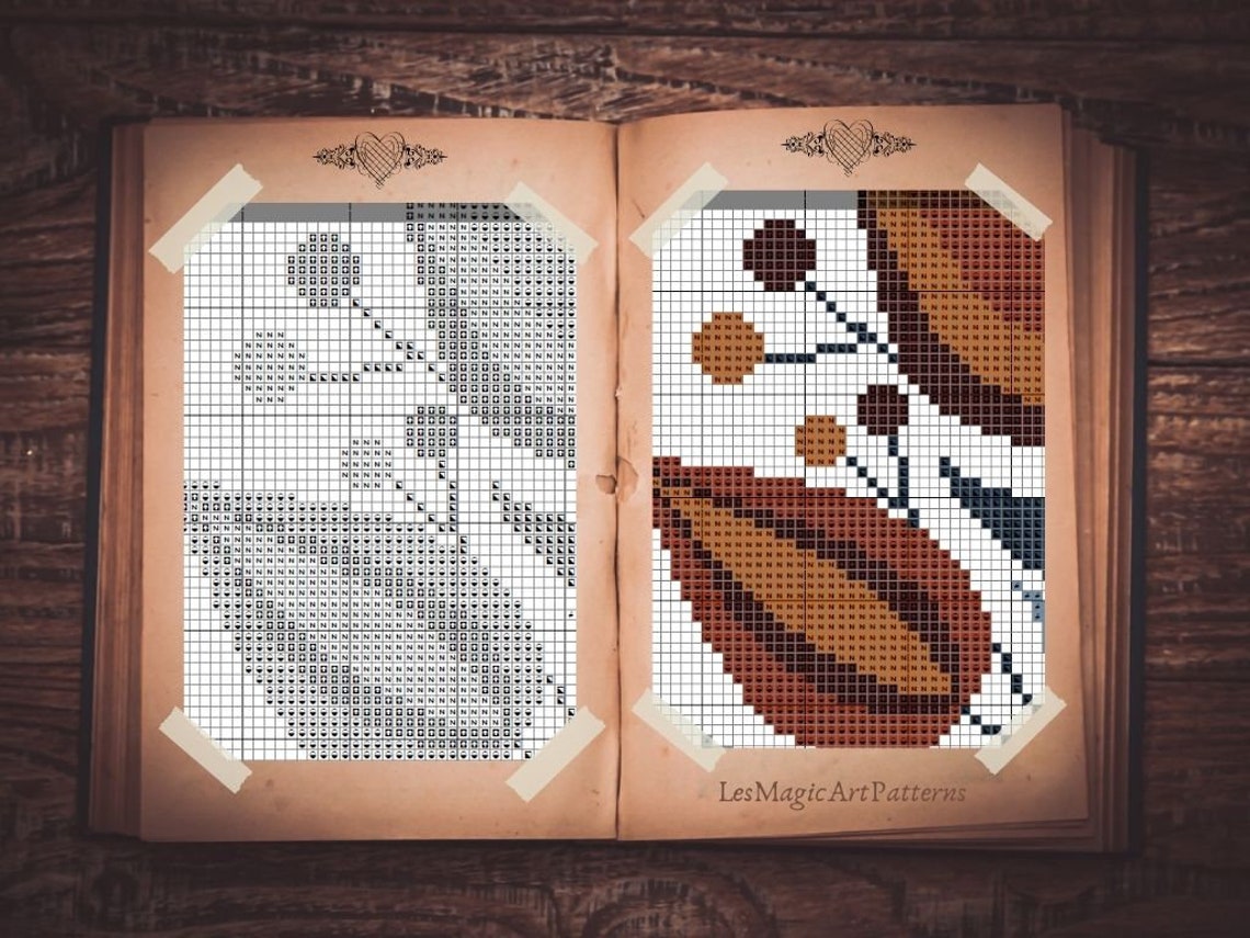 Primitive Flowers Cross Stitch Pattern, Fraktur, Vintage Embroidery ...