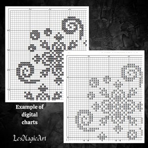 Monochrome Cross Stitch Pattern Modern Folk Pattern | Etsy