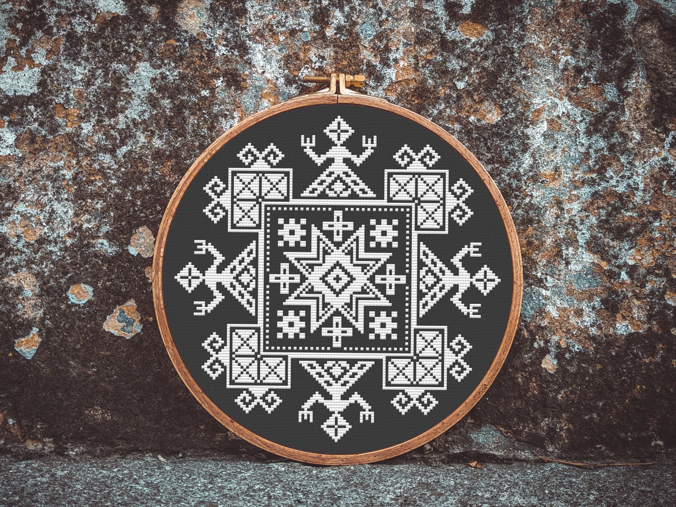 Slavic Amulet Folk Mandala Cross Stitch Pattern Digital - Etsy