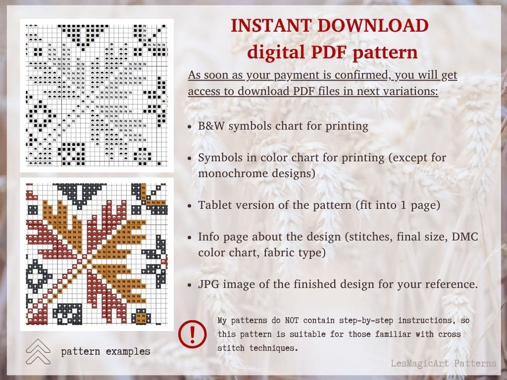 Palestine Cross Stitch Pattern PDF, Palestinian Folk Geometric Ornament ...
