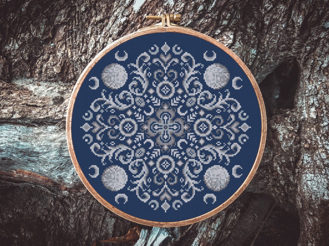 Black and White Cross Stitch Pattern Instant Download PDF - Etsy