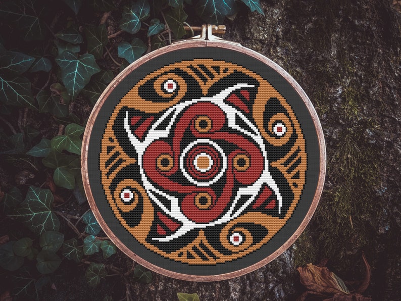 Trypillian Art Cross-stitch Pattern, Trypillian Ceramics Ornament ...