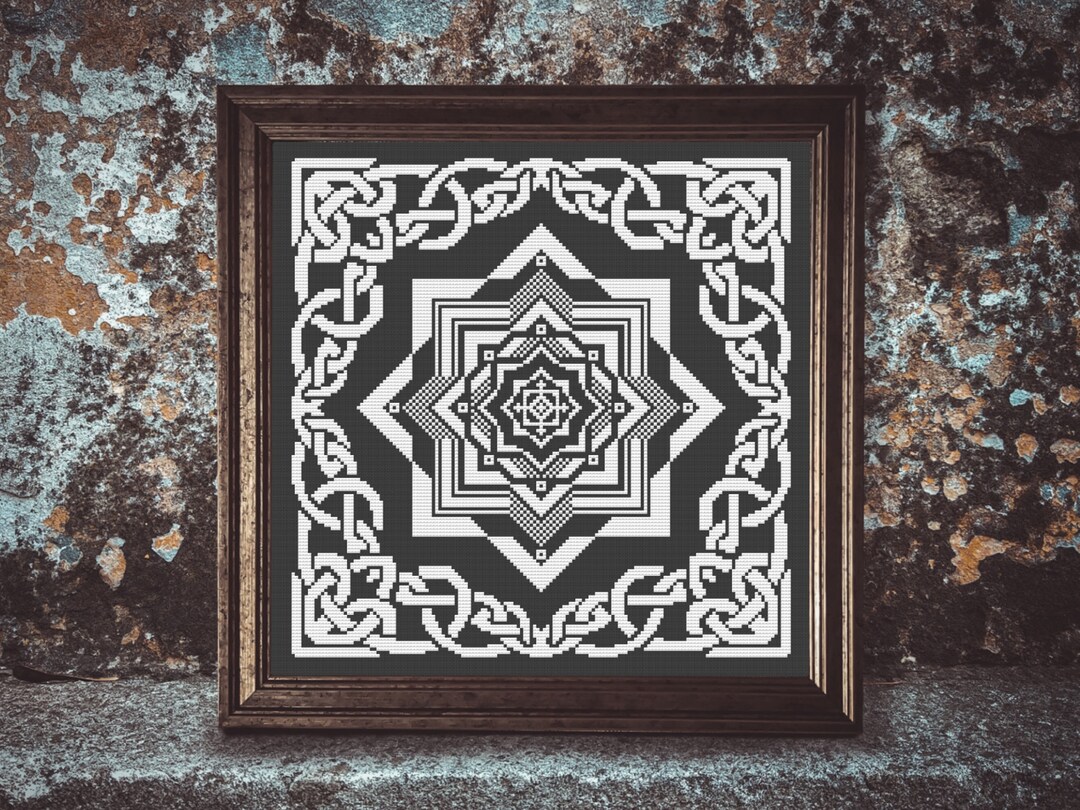Celtic Sampler Cross Stitch Pattern Instant Download PDF, Monochrome ...