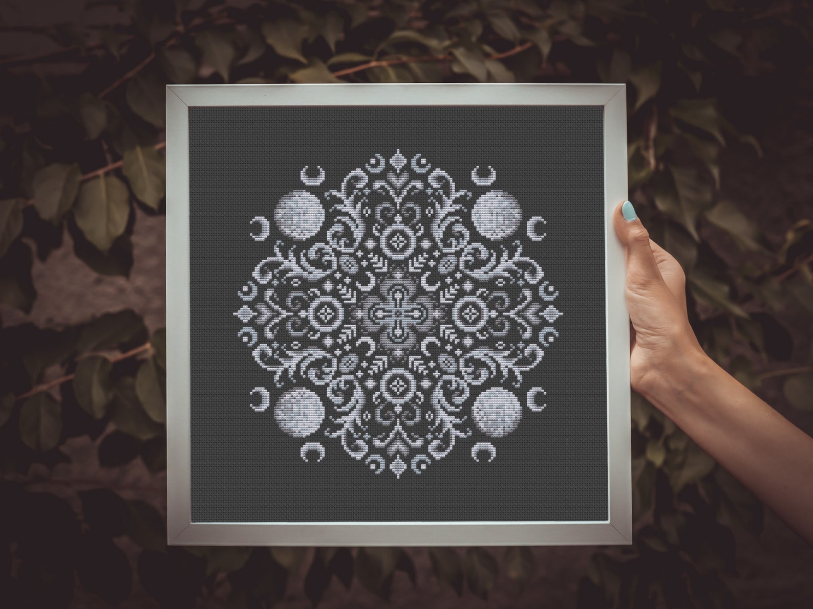 Black and White Cross Stitch Pattern Instant Download PDF - Etsy