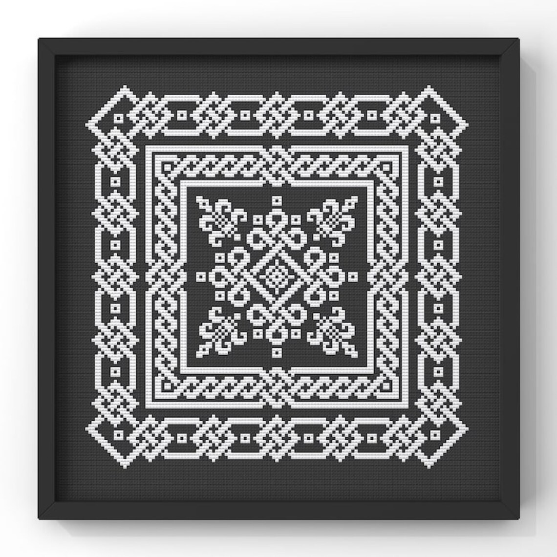 Celtic Monochrome Sampler Cross Stitch Pattern Nordic Cross - Etsy