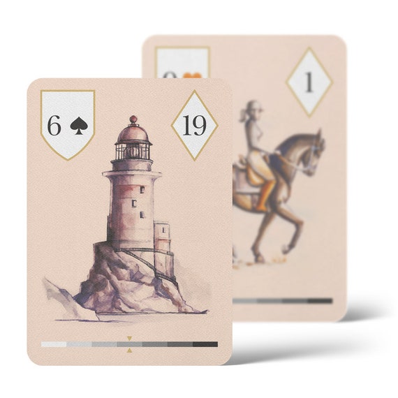 Elementary Lenormand 36 Cards Lenormand Oracle - Etsy
