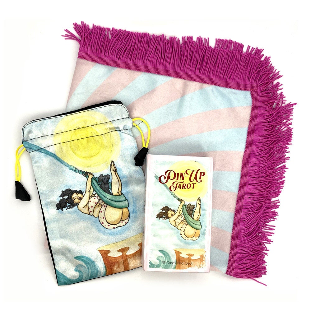 Set of Pin-up Tarot, Bag and Cloth - Etsy