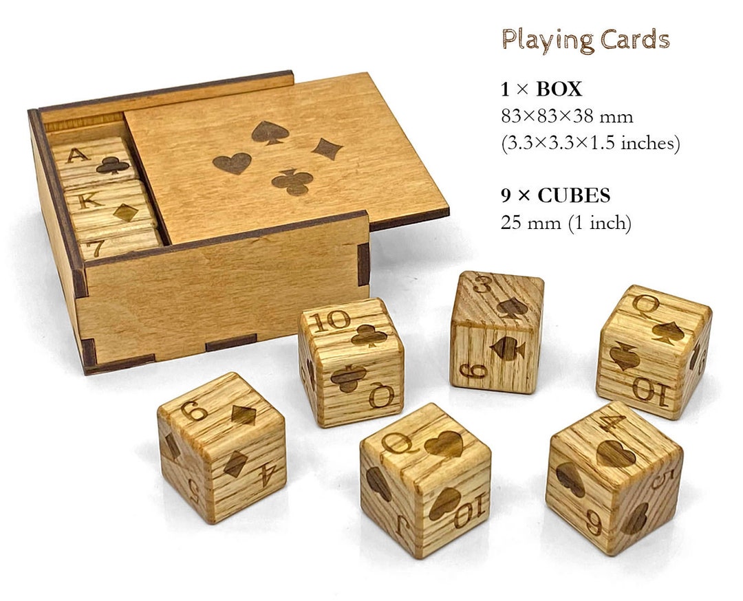 Cubic Playing Cards RPG Dices Minimalist Playing Cards Deck - Etsy