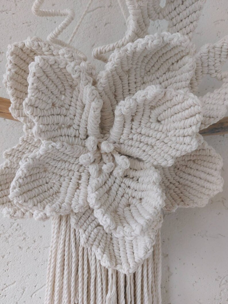 Flower Macrame Wall Hanging Floral Wall Decor Flower Wall - Etsy