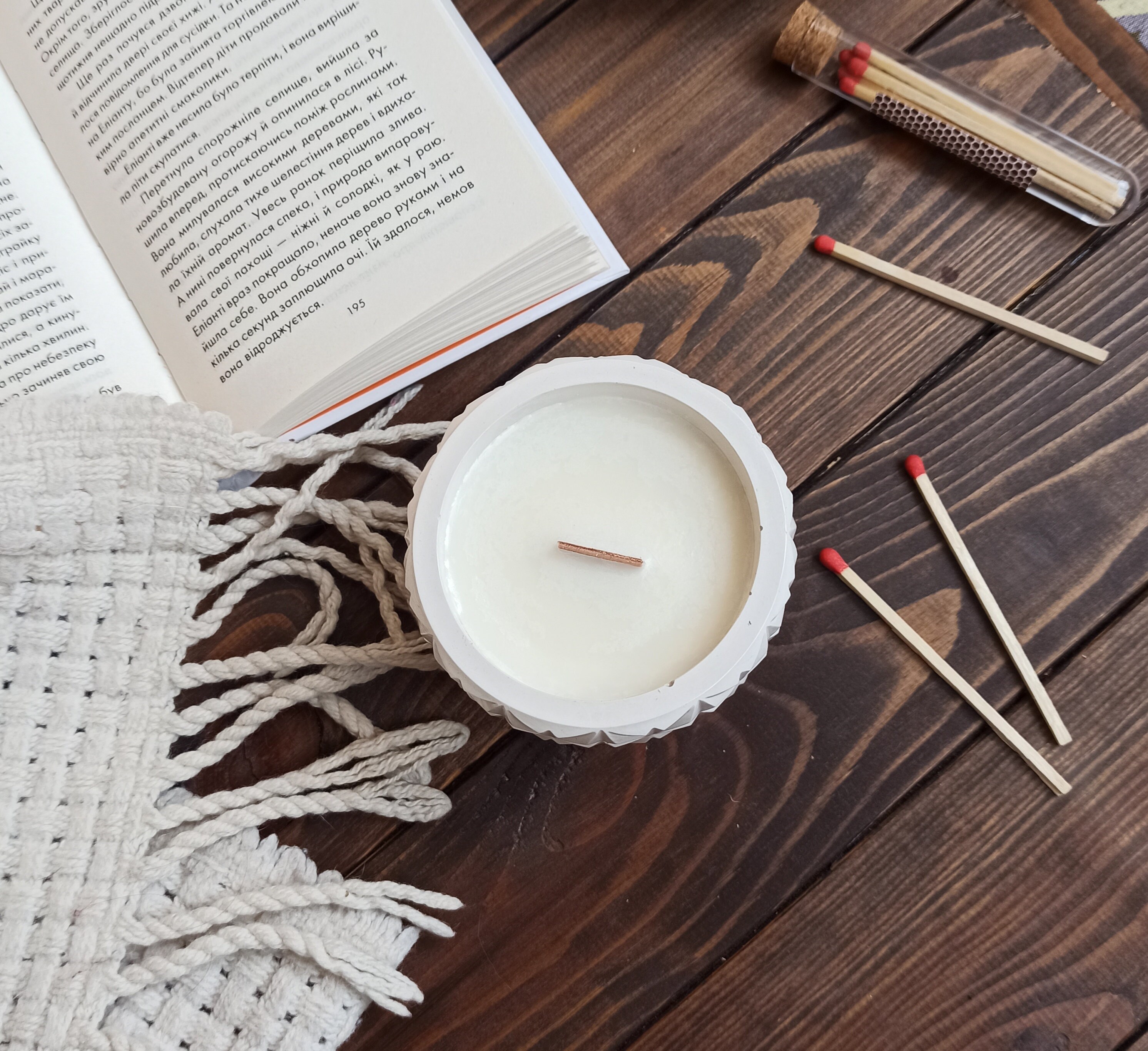 Woodwick Candle, Homemade Candle, Concrete Candle, Gift - Etsy Canada