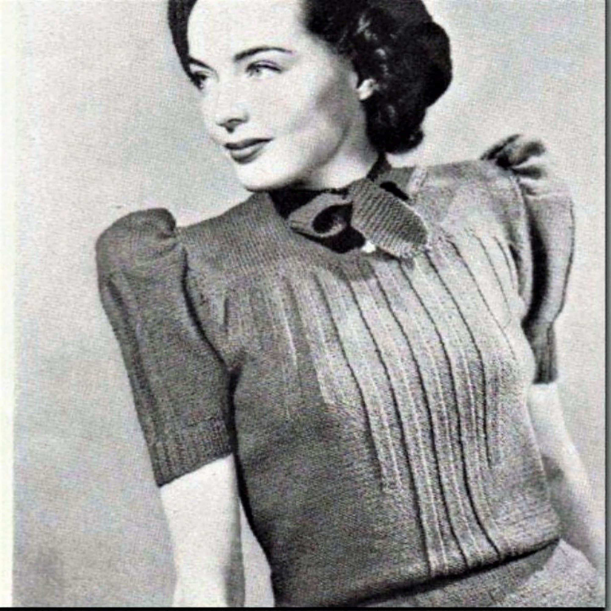 Knit Jumper Pattern, 1930s Knit Jumper PDF, Vintage Jumper Download ...