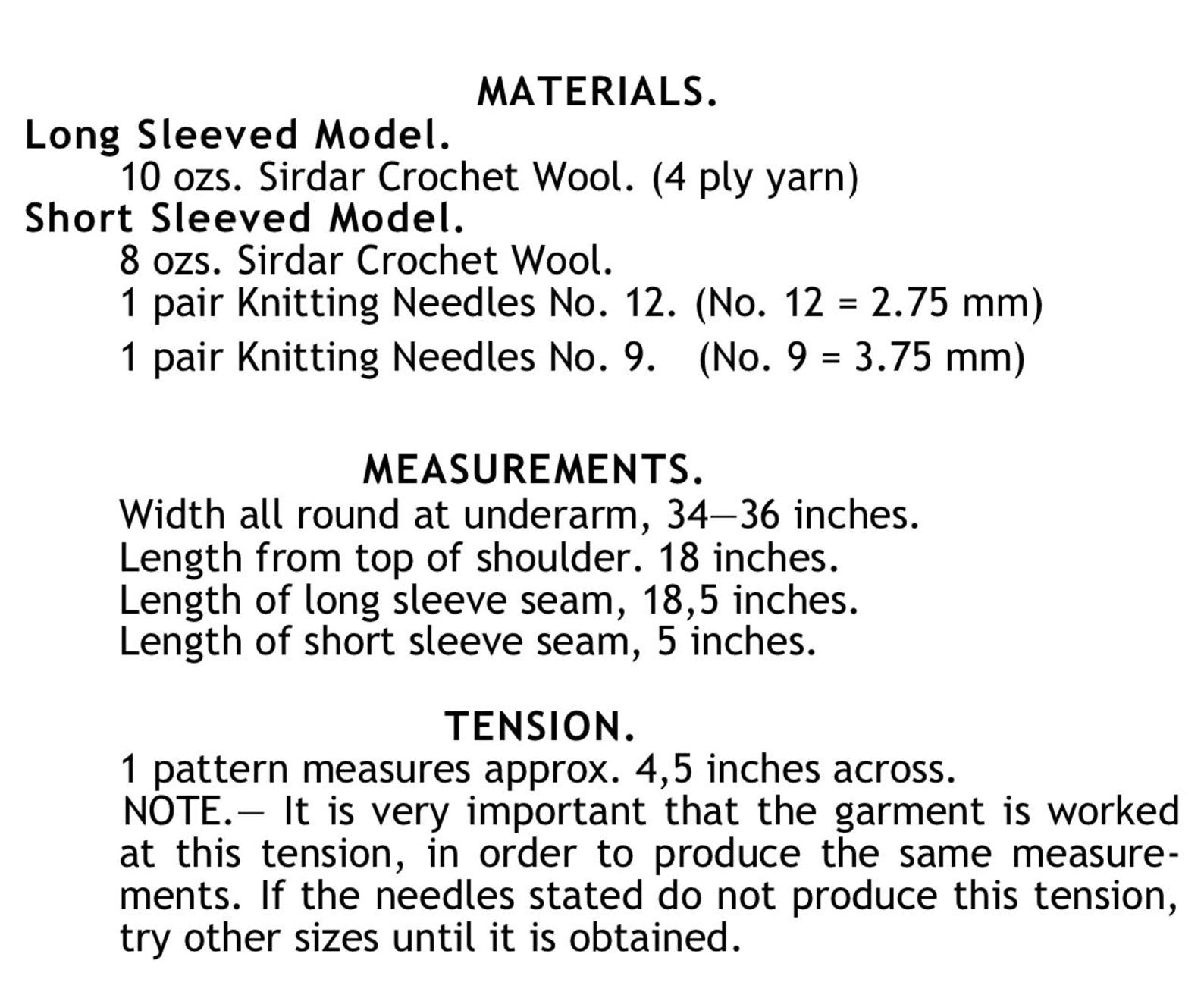 1940s Jumper, Knitted Jumper Pattern PDF, Vintage Knitting Patterns ...