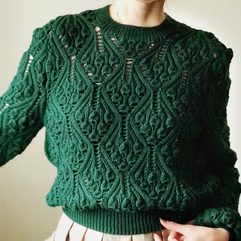1940s Jumper, Knitted Jumper Pattern PDF, Vintage Knitting Patterns ...