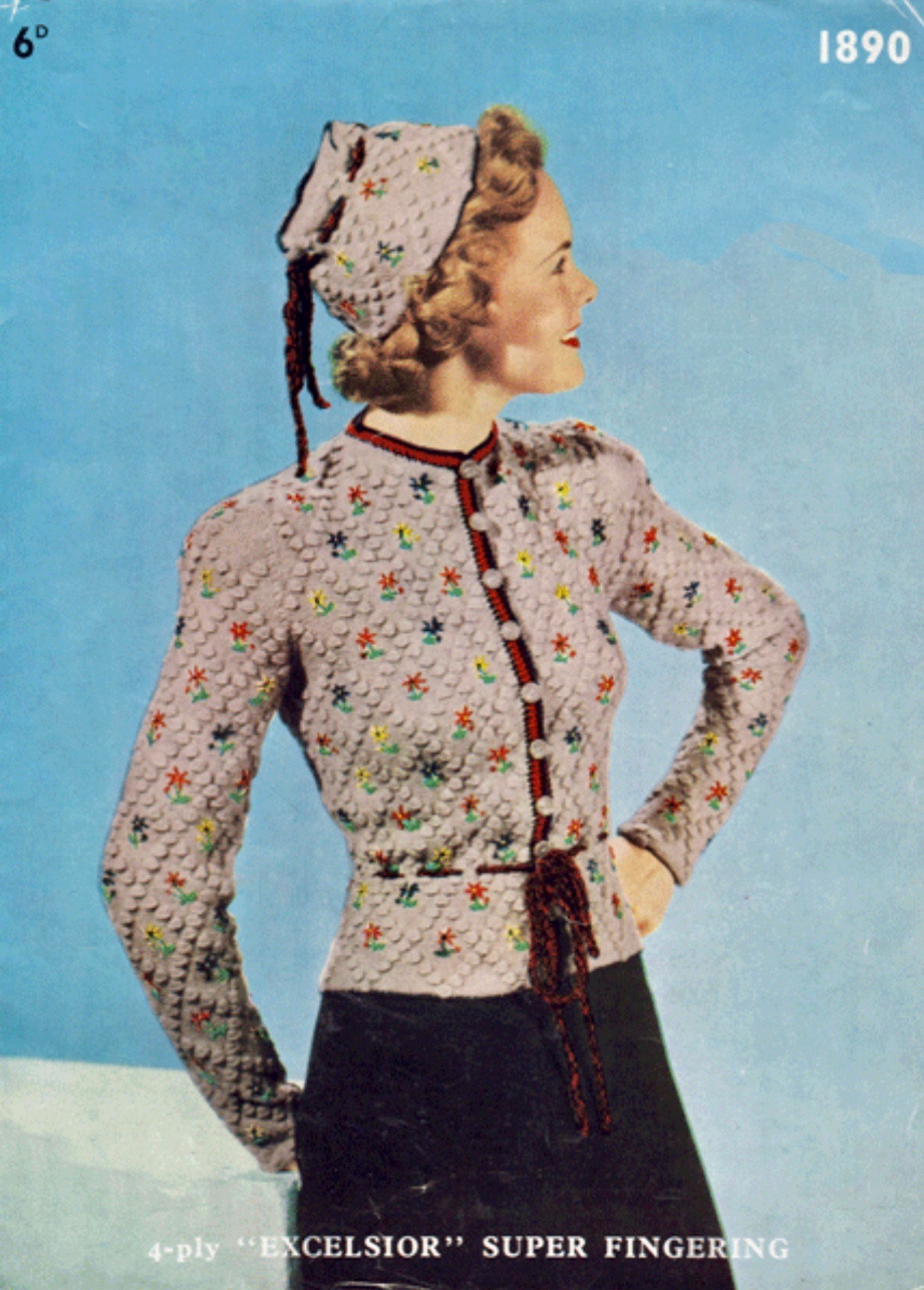 Knitting Patterns Cardigan, Tyrolean Jacket PDF, Vintage Cardigan ...