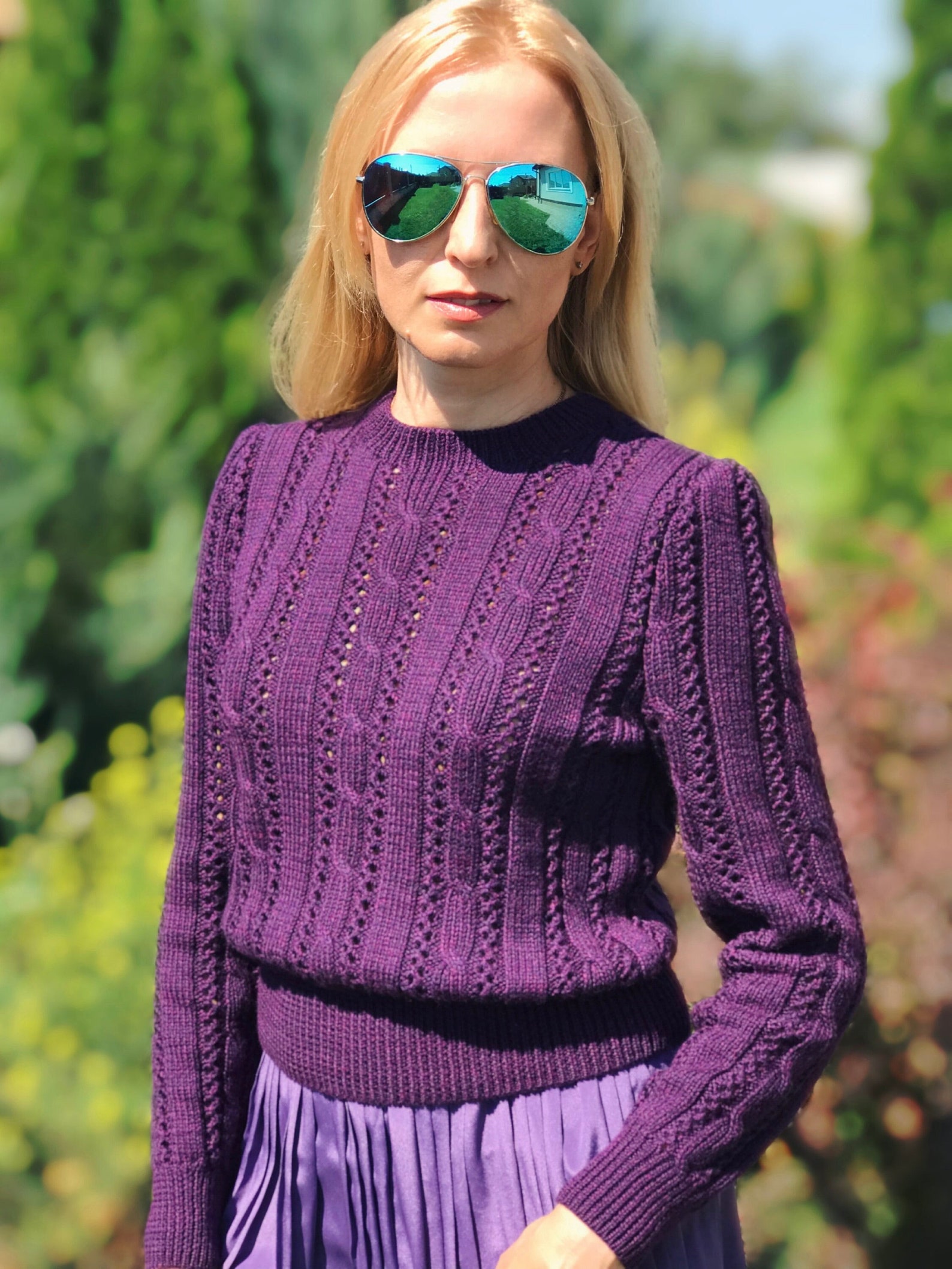 1940s Jumper, Knitted Jumper Pattern PDF, Cable Knit Jumper Pattern ...