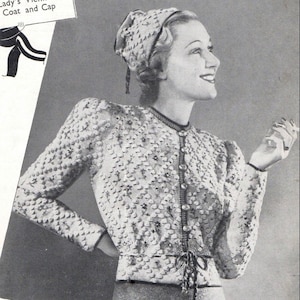 Knitting Patterns Cardigan, Tyrolean Jacket PDF, Vintage Cardigan ...