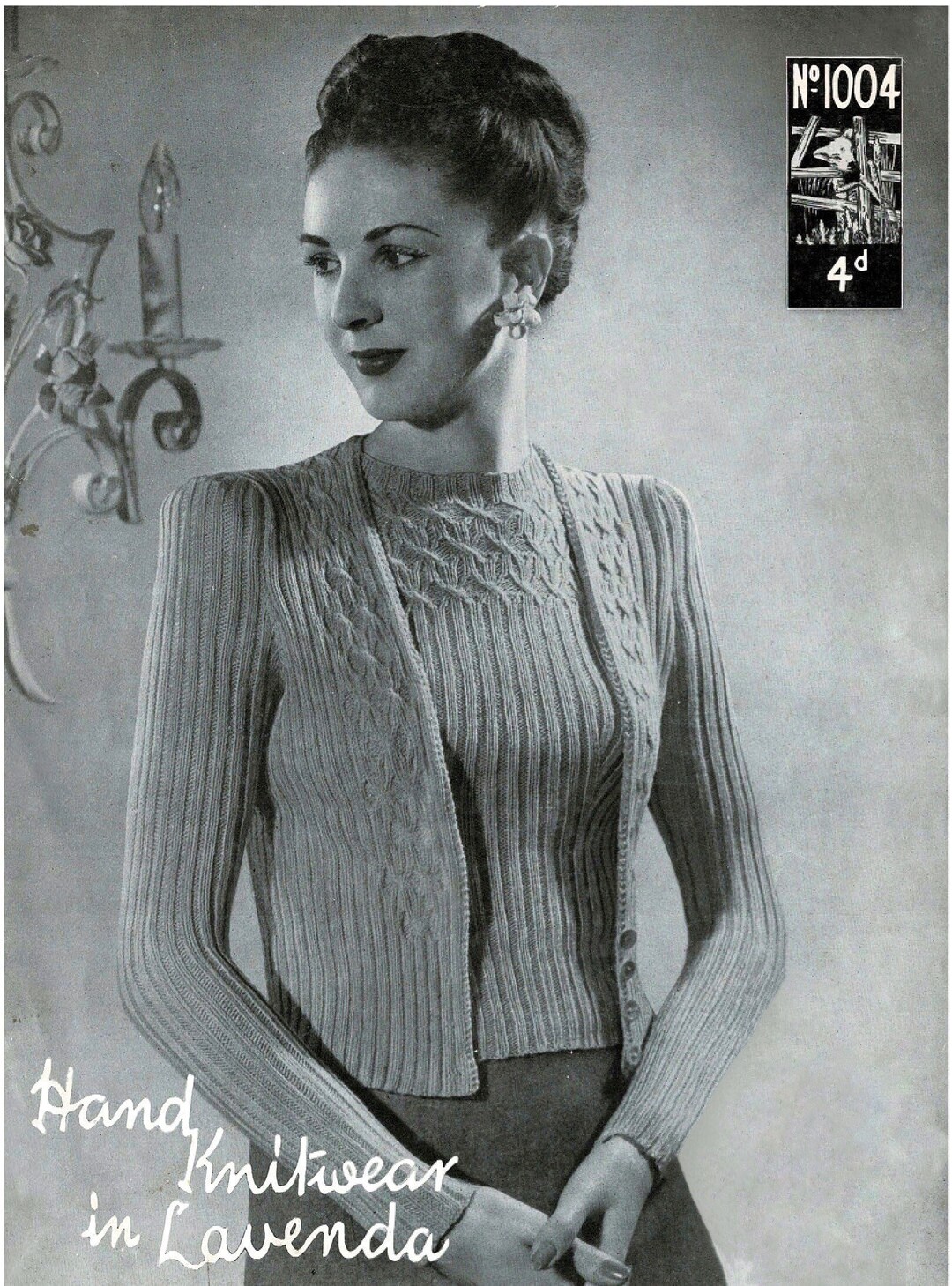 1940s Jumper and Cardigan PDF, Knitted Jumper Pattern PDF, Vintage Knit ...