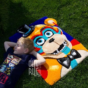 Glamrock Freddy FNAF Security Breach - Tufting RUG, Custom Rugs ...