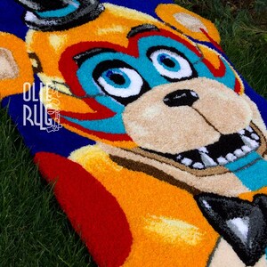 Glamrock Freddy FNAF Security Breach - Tufting RUG, Custom Rugs ...