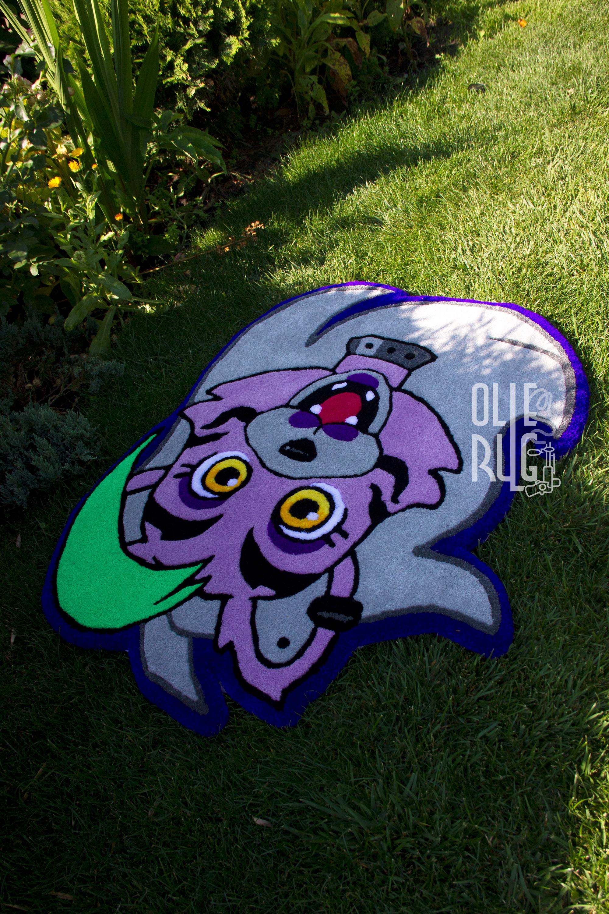 Roxanne Wolf - FNAF Tufted Floor Rug - Gamer Bedroom Carpet - Handmade ...