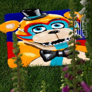 Glamrock Freddy FNAF Security Breach - Tufting RUG, Custom Rugs ...