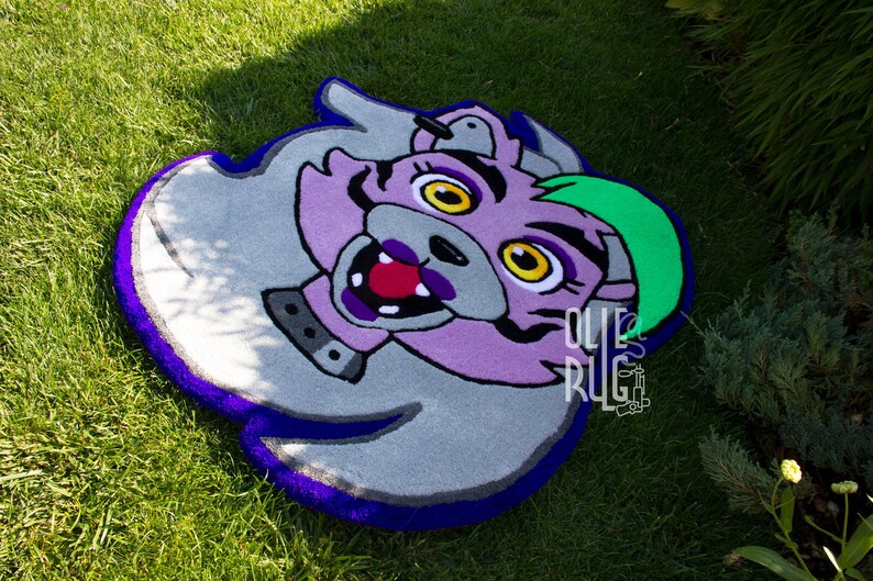 Roxanne Wolf - FNAF Tufted Floor Rug - Gamer Bedroom Carpet - Handmade ...