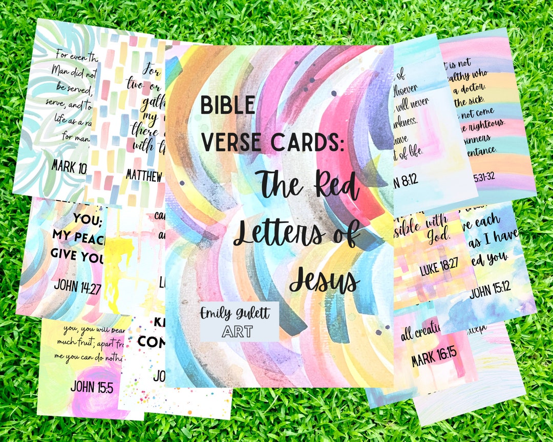 Watercolor Bible Verse Cards - Etsy