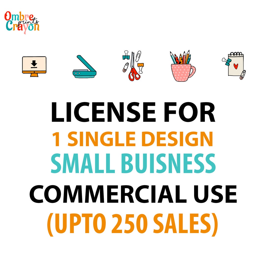 Commercial Use License for Any One Listing/design ( of Your Choice ...