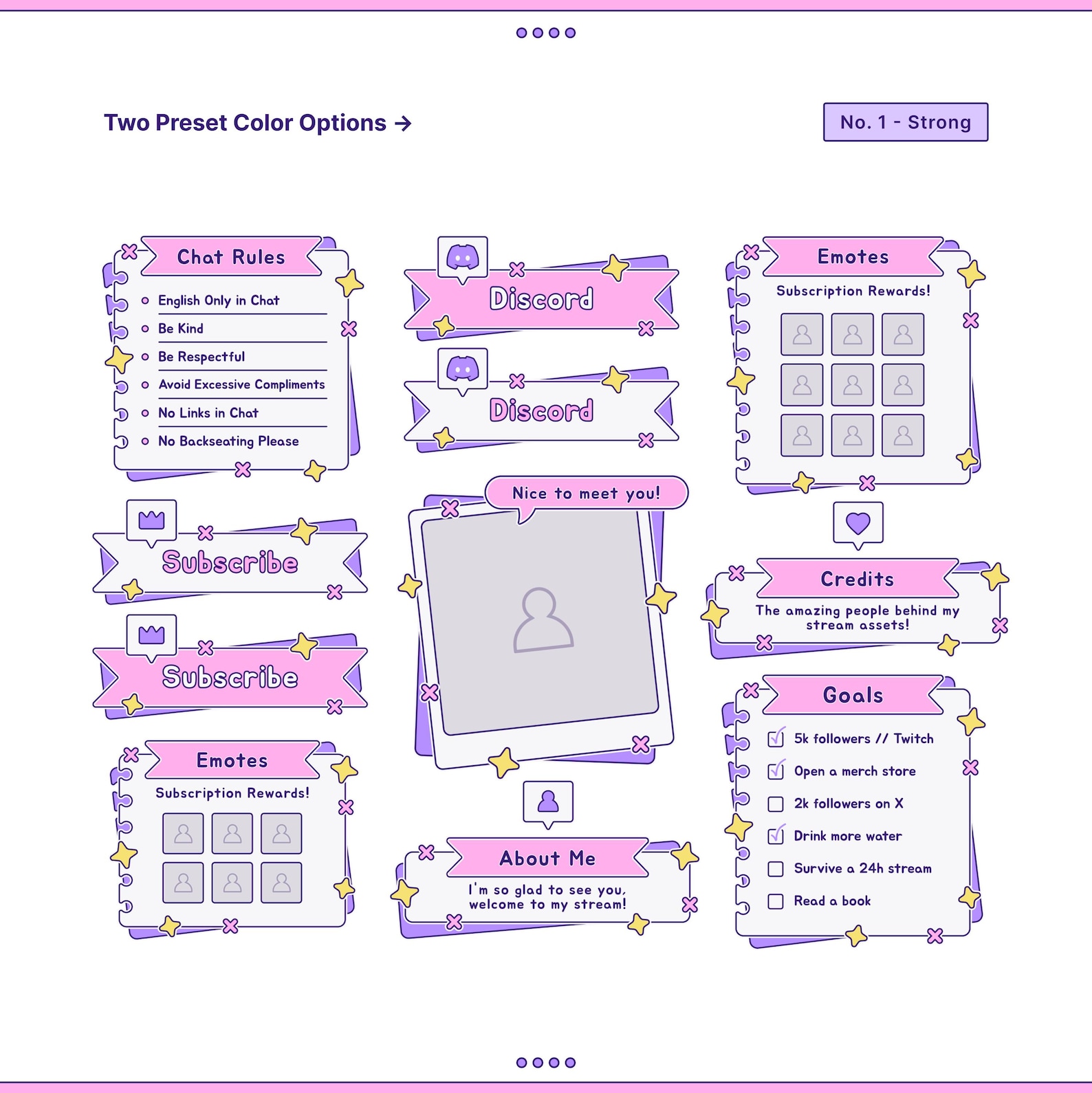 Customizable Doodle Diary Panels // Pink & Purple - Etsy