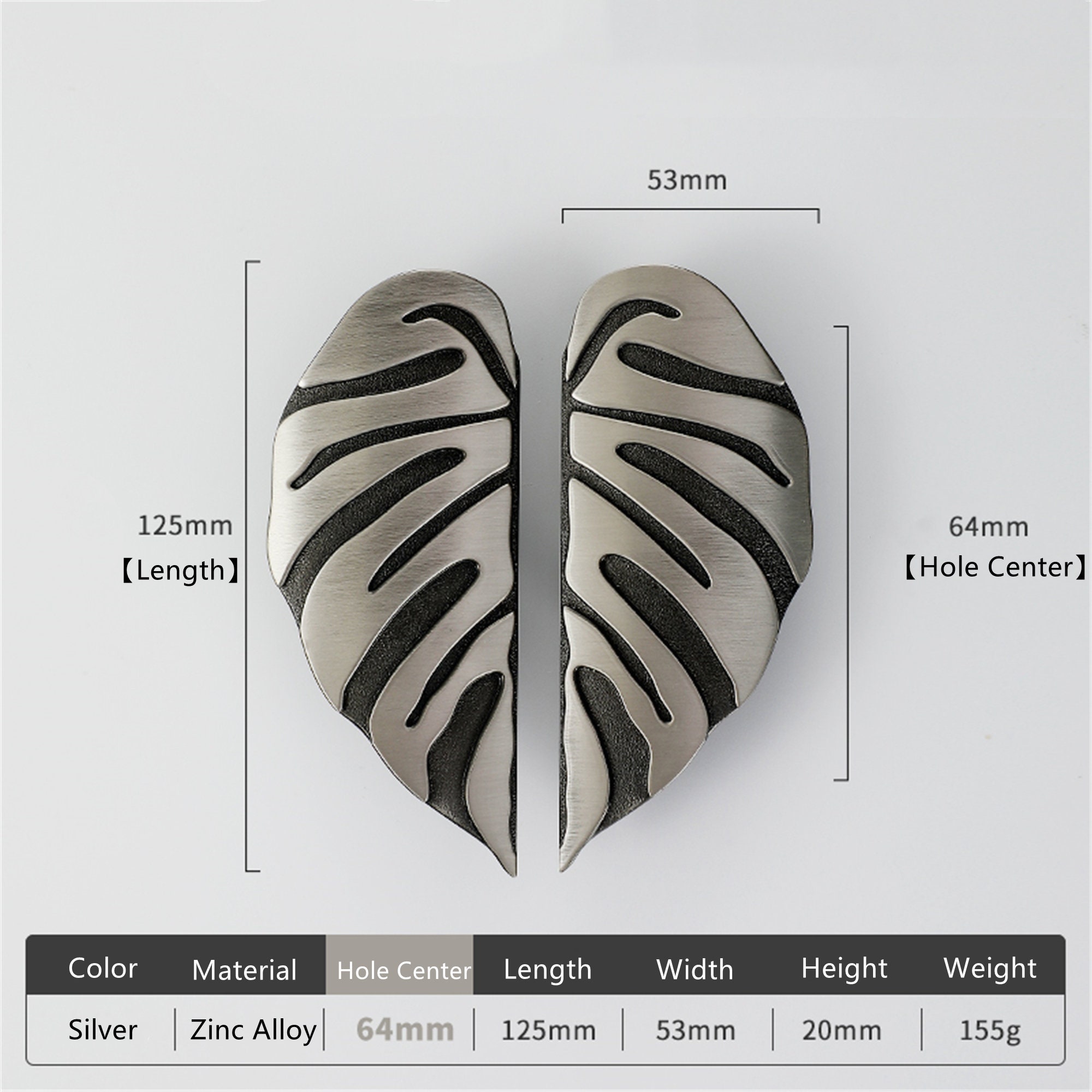 Creative Leaf Shape Handle Knob With Mounting Screws for - Etsy