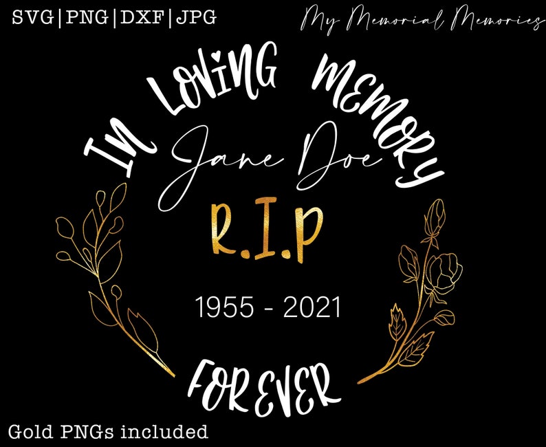 In Loving Memory Svg Rip Svg Memorial Svg Rest in Peace - Etsy UK
