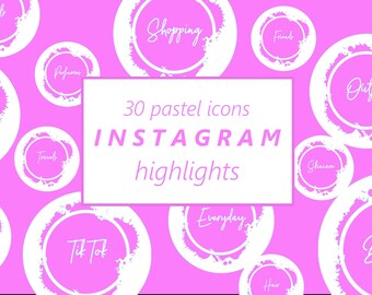 Pink Instagram Highlight Covers Instagram Story Icons - Etsy