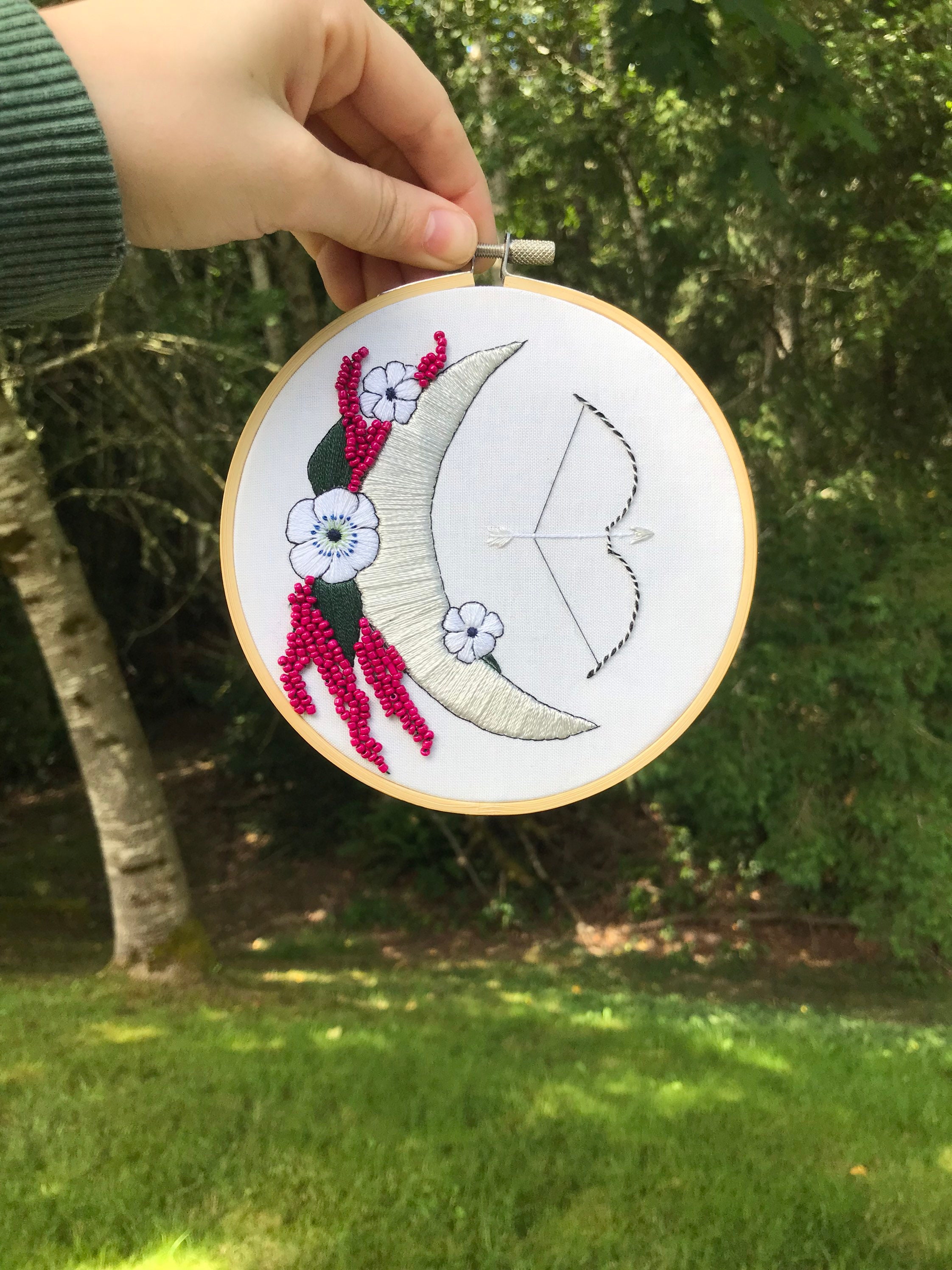 Artemis - Greek Goddess Embroidery Art - Etsy