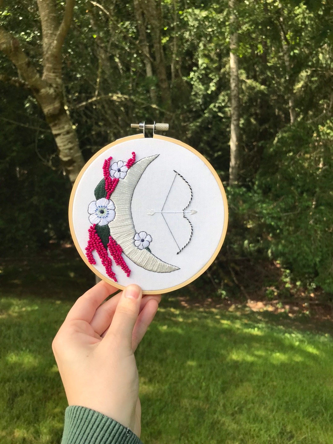 Artemis - Greek Goddess Embroidery Art - Etsy