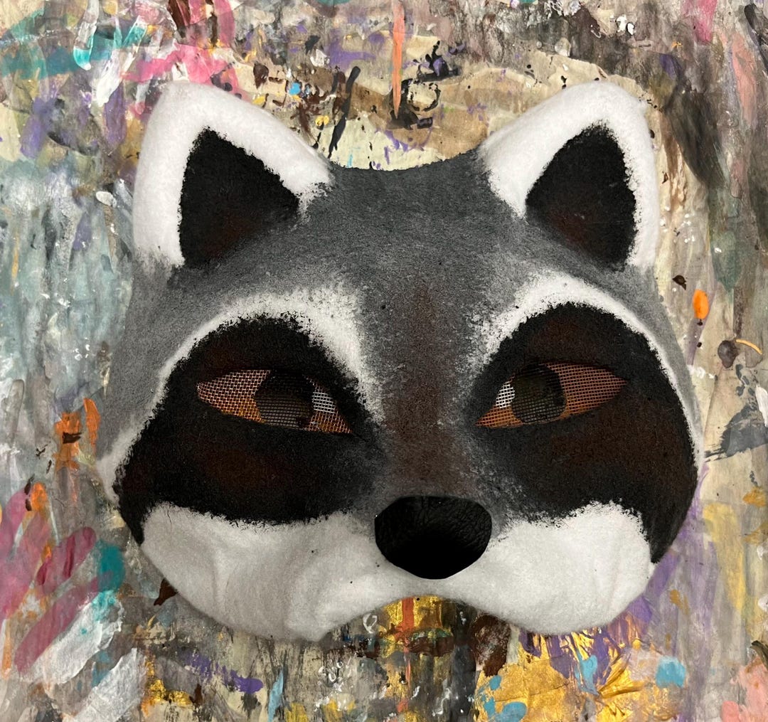 Raccoon Mask - Etsy