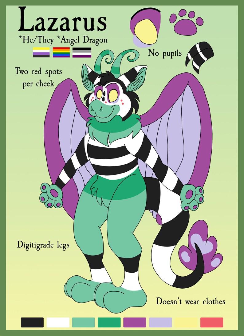 Simple Furry Reference Sheet - Etsy