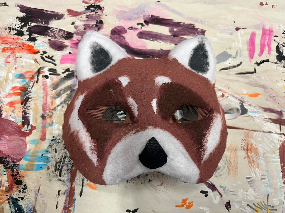 Red Panda Mask - Etsy