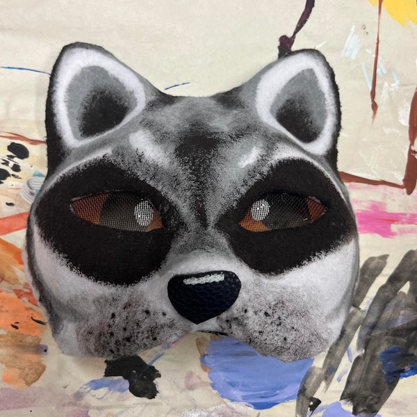 Raccoon Mask - Etsy