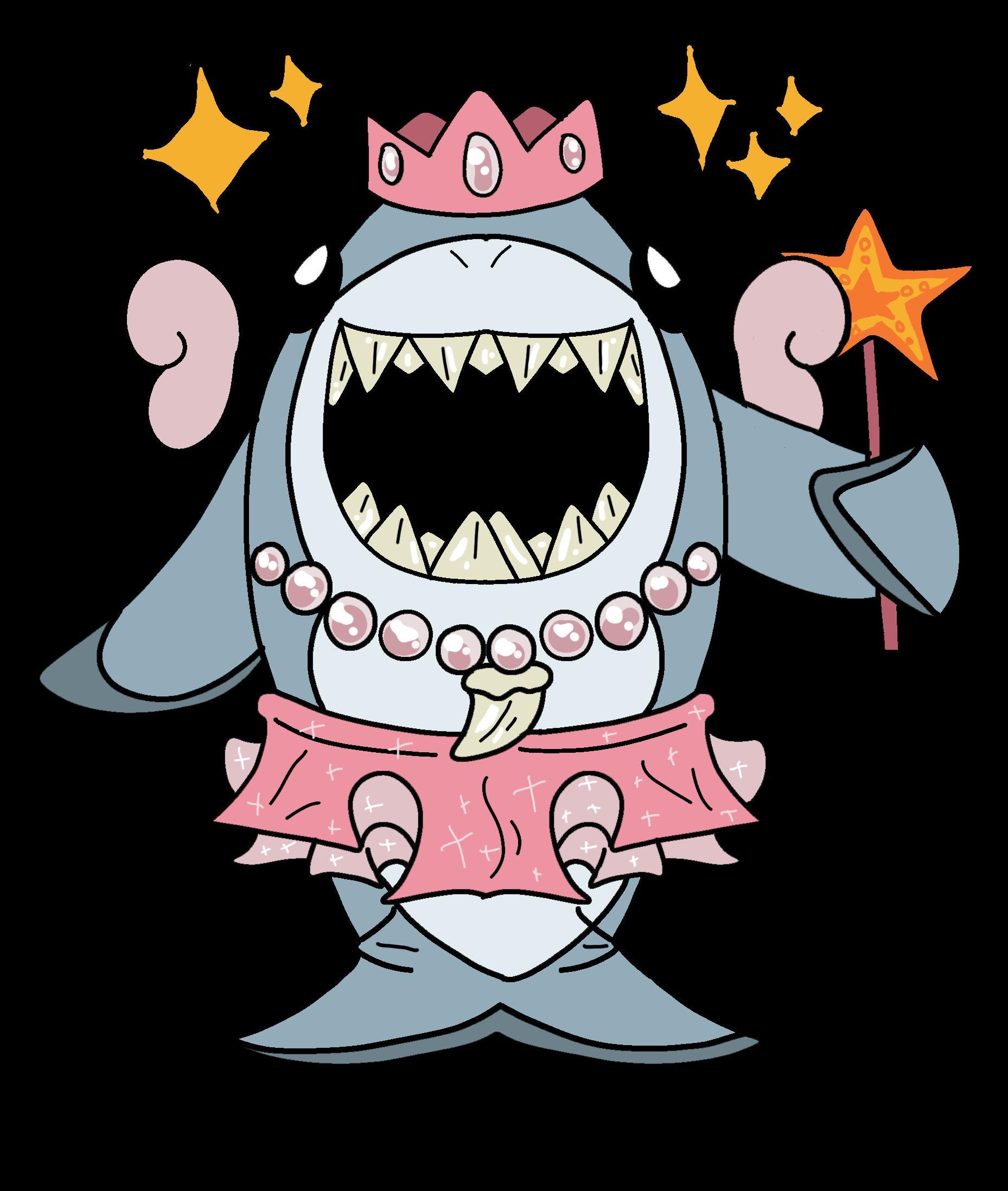 Tooth Fairy Shark Sticker - Etsy