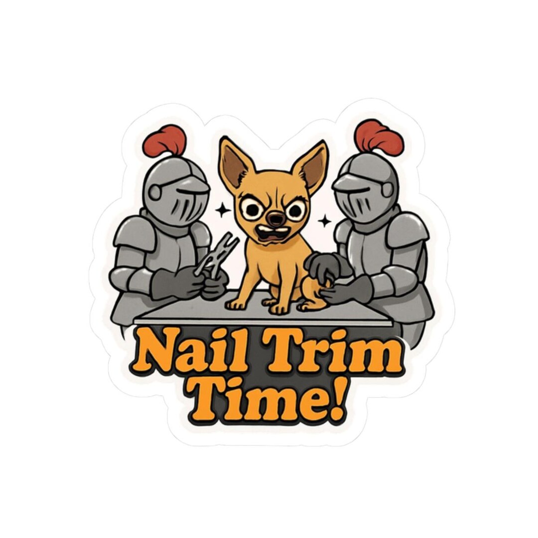 Playful Dog Grooming Stickers, Nail Trim Time Humor, Pet Lover Gifts ...