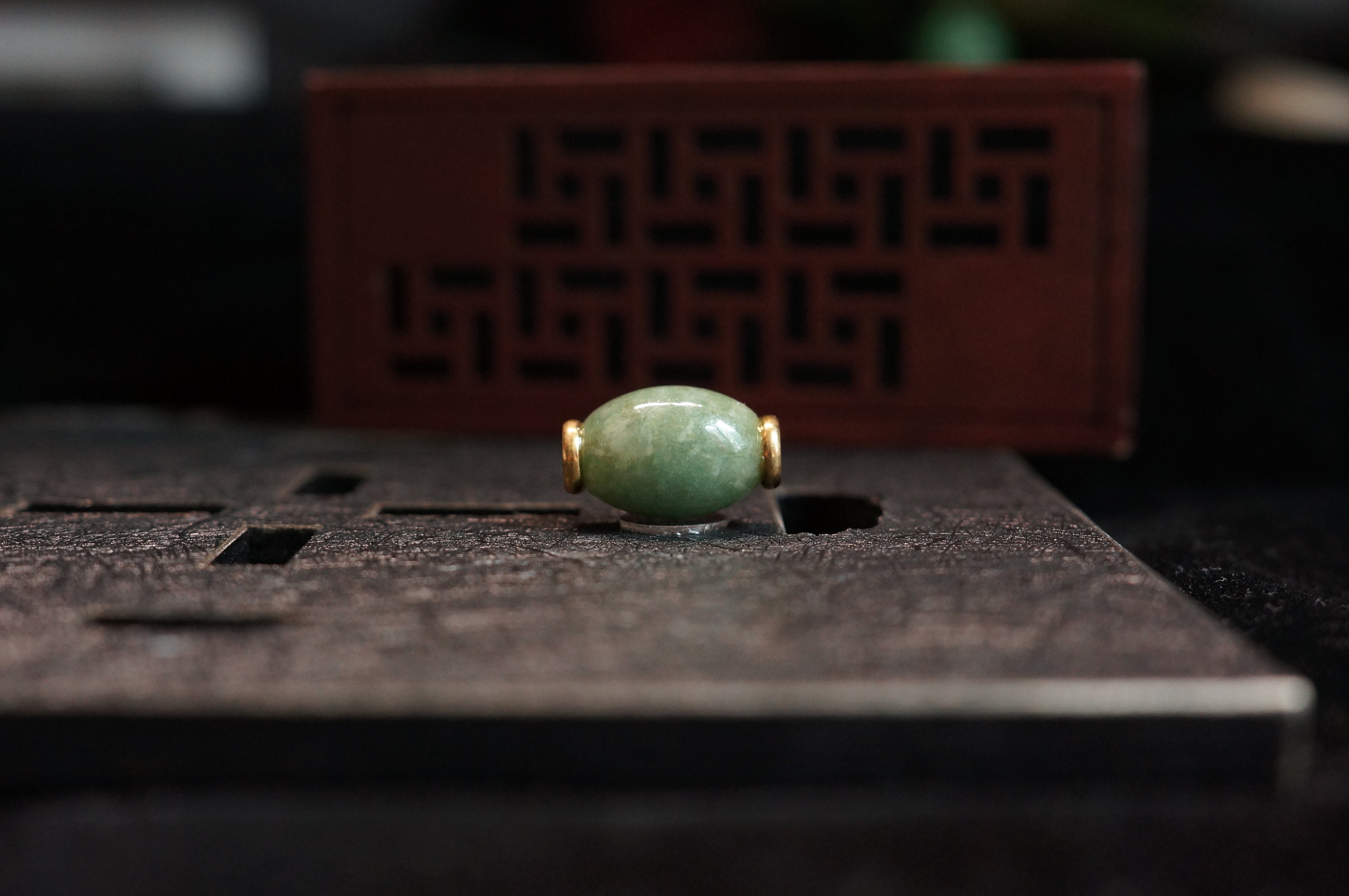 Capped Jadeite Barrel Bead for Necklace/bracelet | Hand Carved Burmese ...