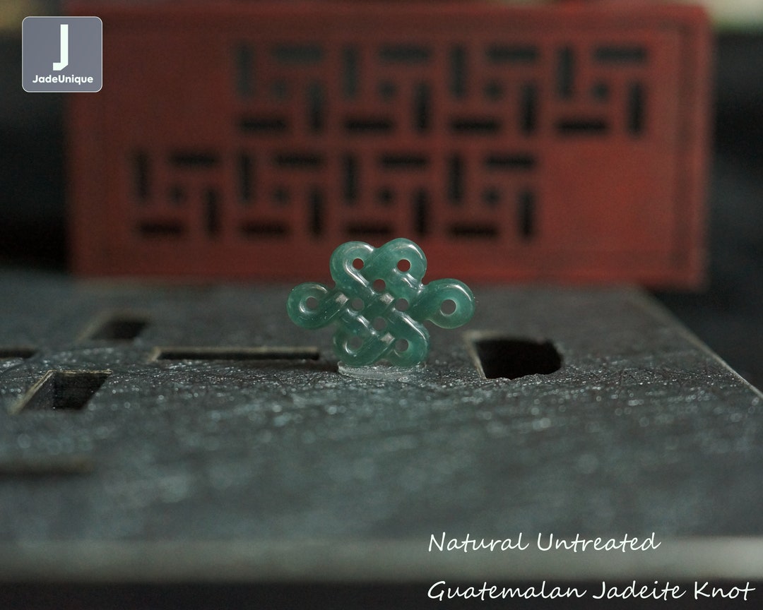 Chinese Knotting Jadeite Pendant for Necklace, Hand Carved Guatemalan ...