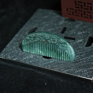 Jadeite Comb Hand Carved Guatemalan Jadeite Natural Untreated Grade A ...