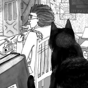 Professor Phew and His Very Special Cat - Etsy