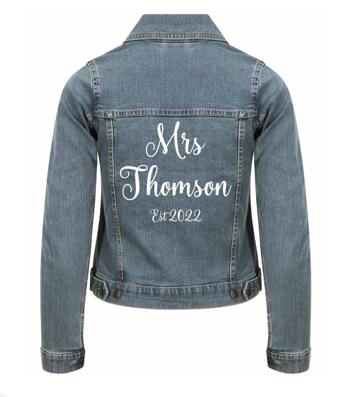 Denim Jacket Iron on Transfer Decal for Bride Bride to Be | Etsy UK